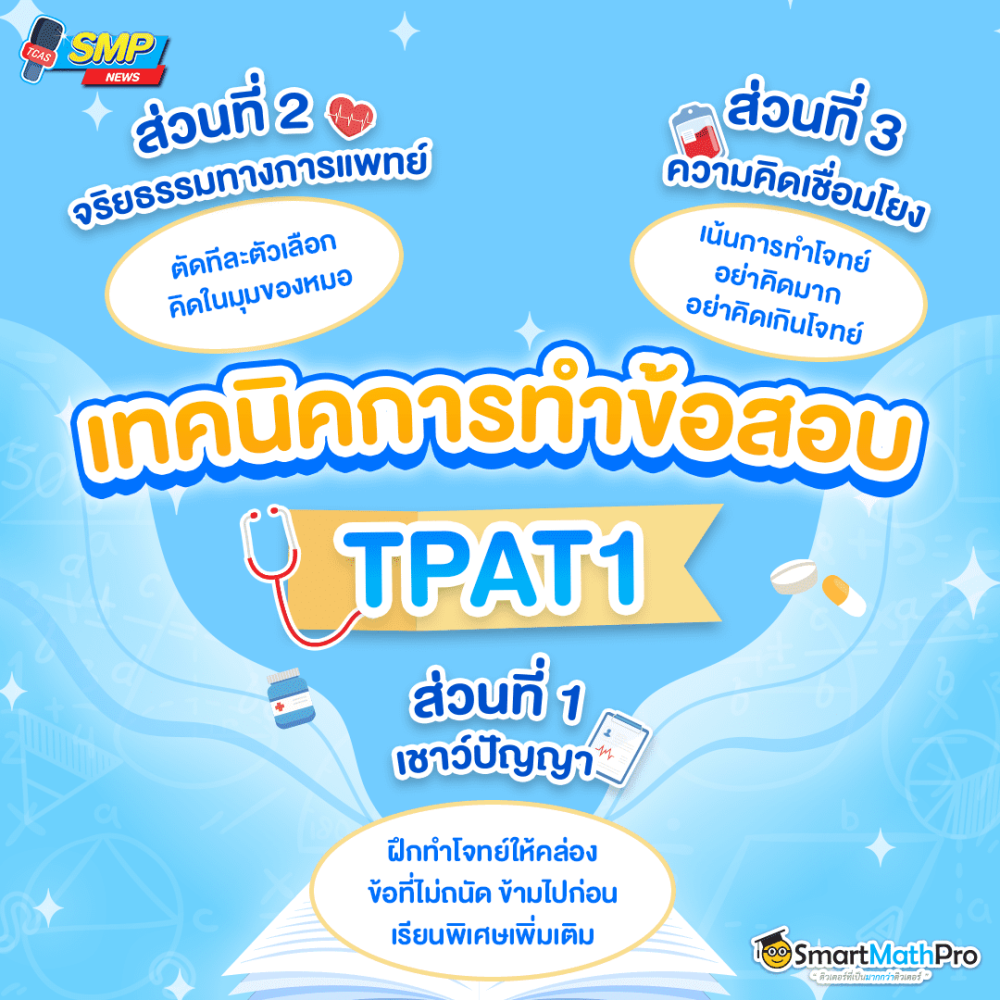 TPAT1 คืออะไร? TPAT 1 กสพท มีอะไรบ้าง? สรุปครบพร้อมแจกตารางอ่านหนังสือจากรุ่นพี่