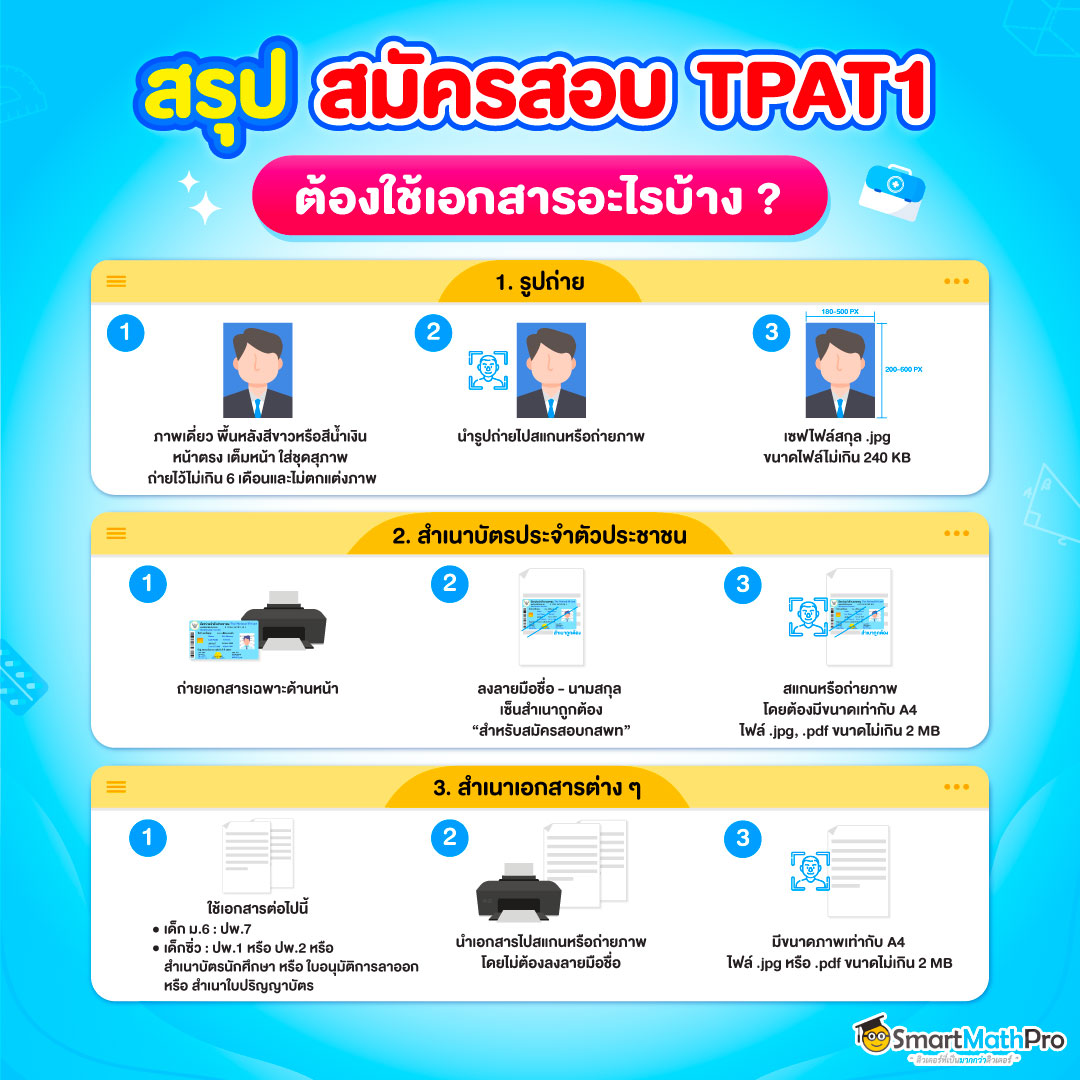 สมัครสอบ TPAT1 กสพท 69 ยังไง? ใช้เอกสารอะไรบ้าง? สรุปครบ
