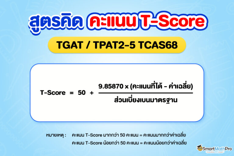 T-Score คืออะไร? คิดยังไง? มหาลัยฯ ไหนใช้บ้าง? สรุปให้ในบทความนี้